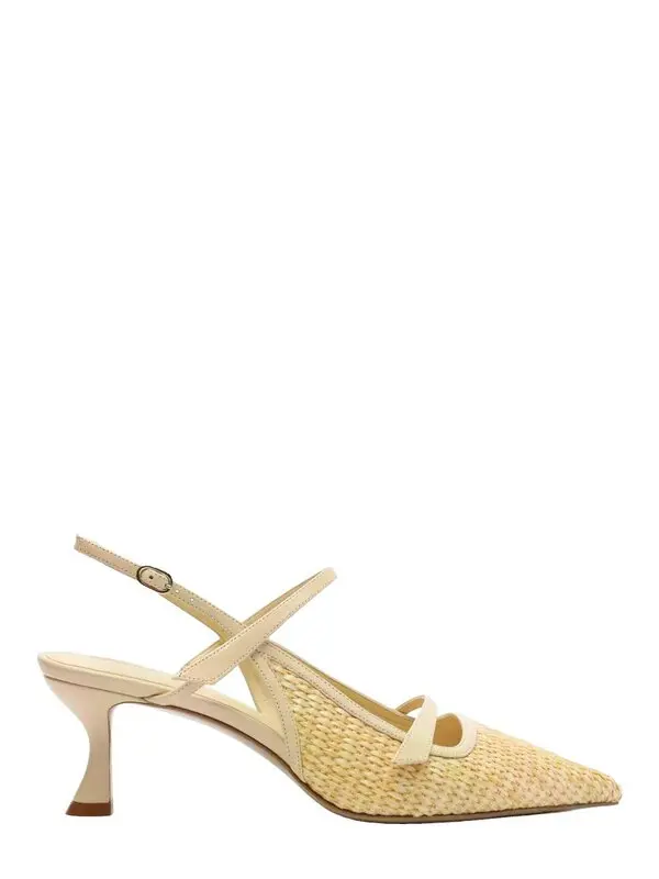 ALEXANDRE BIRMAN 60mm Tita Raffia Pumps - Neutrals