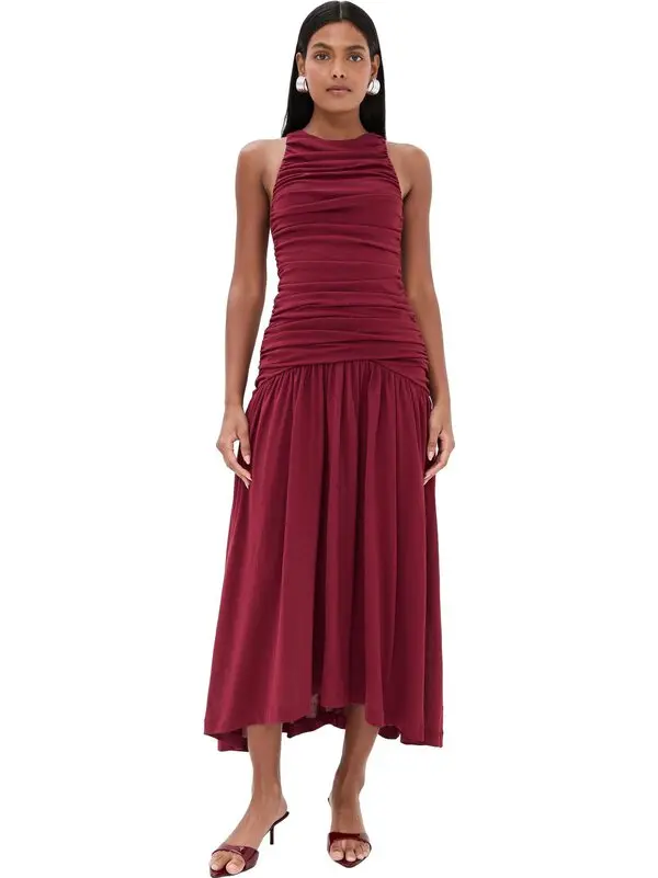 Bite Studios Evidente Maxi Dress - Beetroot