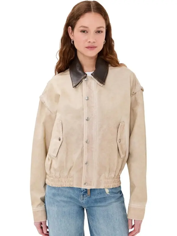HALFBOY Jet Set Bomber Jacket - Fields Of Rye