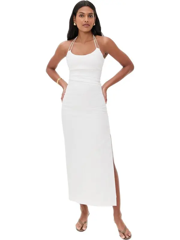 Sir The Label Camellia Midi Dress - Ivory