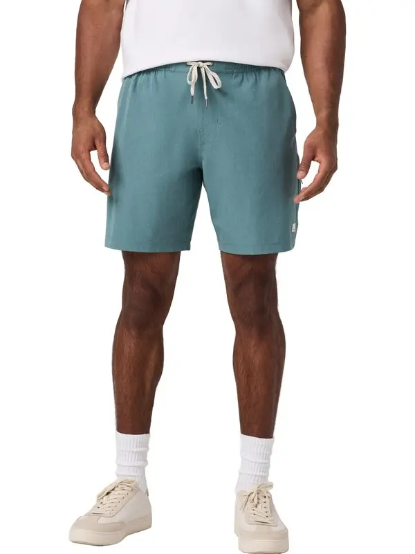 Vuori Banks Session Shorts 7 - Bluegrass Linen Texture