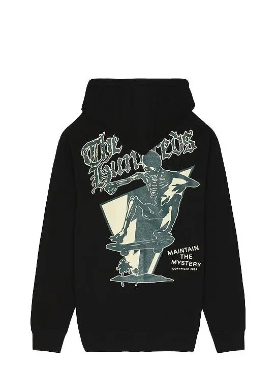 THE HUNDREDS Skull Mountain Zip Up Hoodie - Black