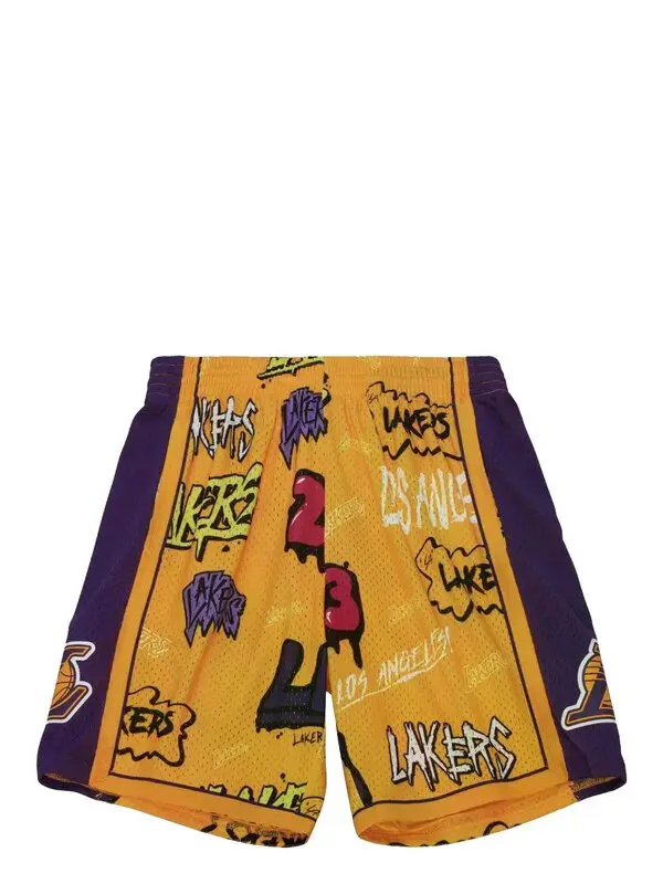 Mitchell & Ness Nba La Lakers 2009 Basketball Shorts - Yellow