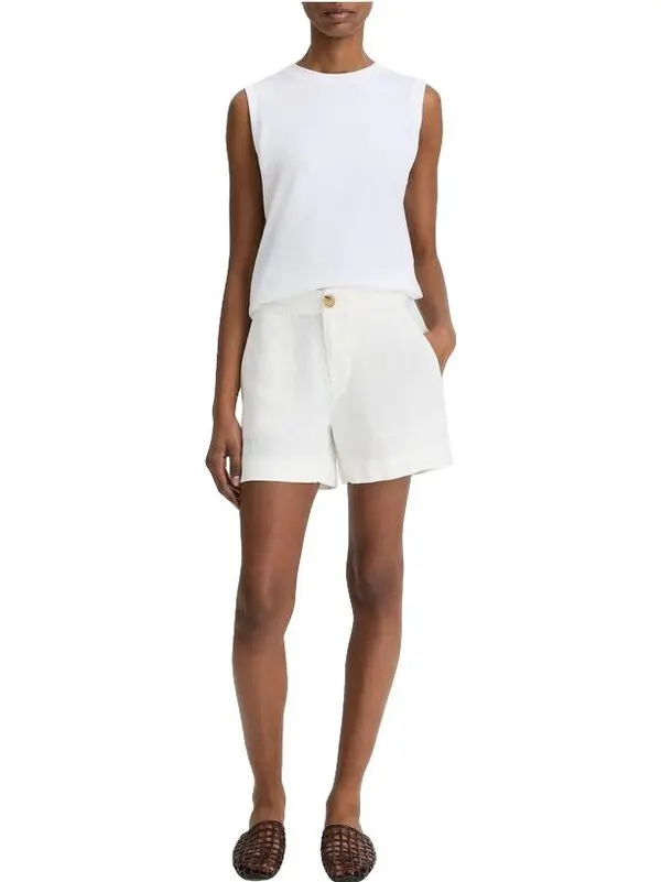 Vince Hemp Relaxed Short - White
