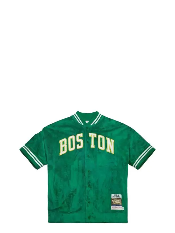 Mitchell & Ness Boston Celtics 1959/60 Bill Russell Shooting Shirt - Green