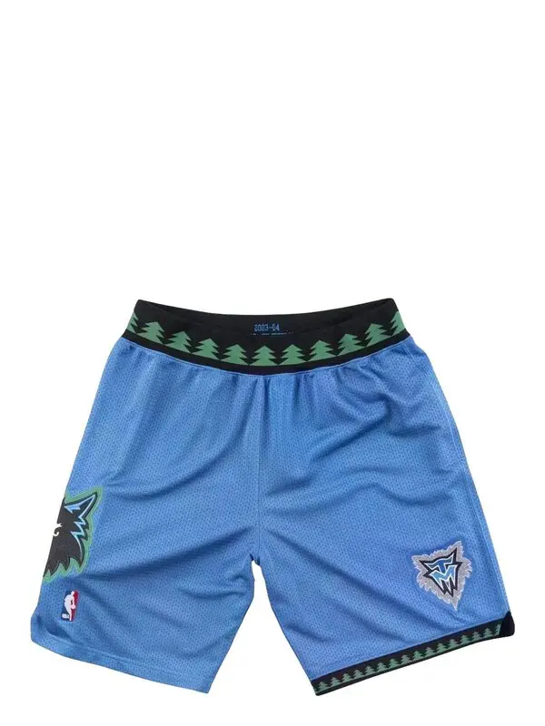 Mitchell & Ness Minnesota Timberwolves 2003/04 Authentic Road Shorts - Blue