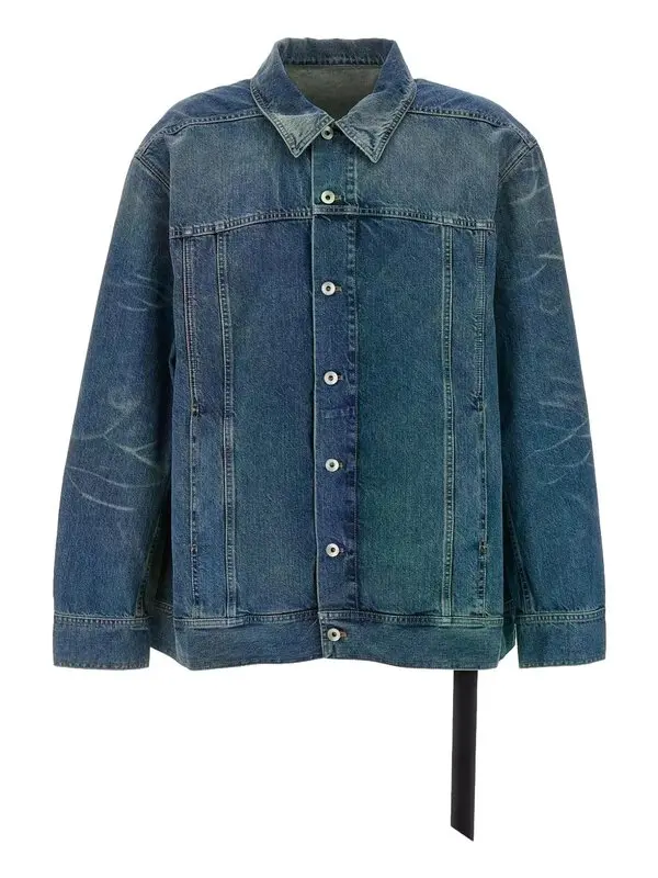 Rick Owens Jumbo Worker Jacket - Blue
