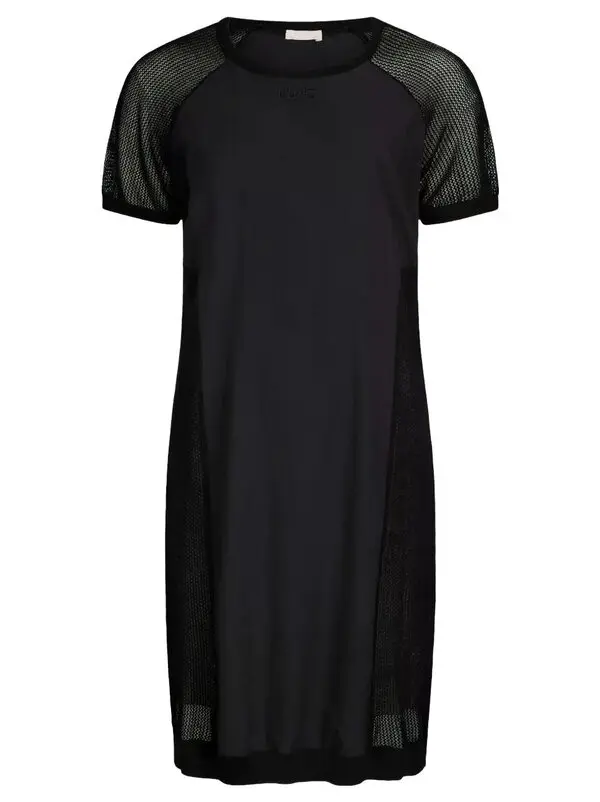 Liu Jo Mesh-detail Dress - Black