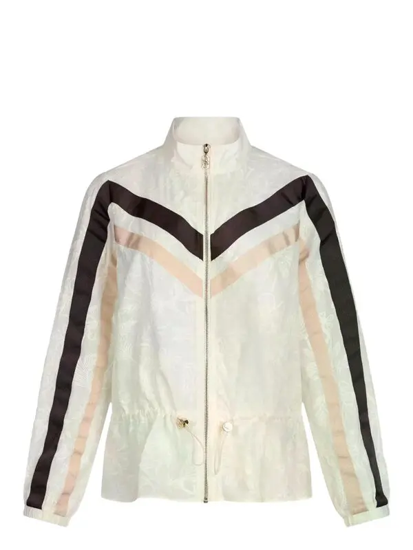 Liu Jo Floral-embroidered Cotton Jacket - White