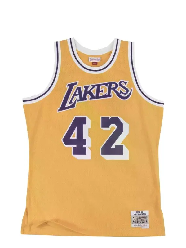 Mitchell & Ness Nba La Lakers 84-85 James Worthy Swingman Jersey Tank Top - Yellow