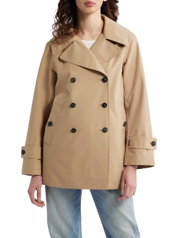 SAVE THE DUCK Sofi Water Resistant Trench Coat - Stardust Beige