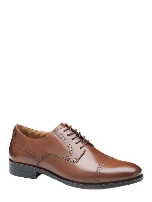 Johnston & Murphy Reeve Cap Toe Derby - Brown Full Grain