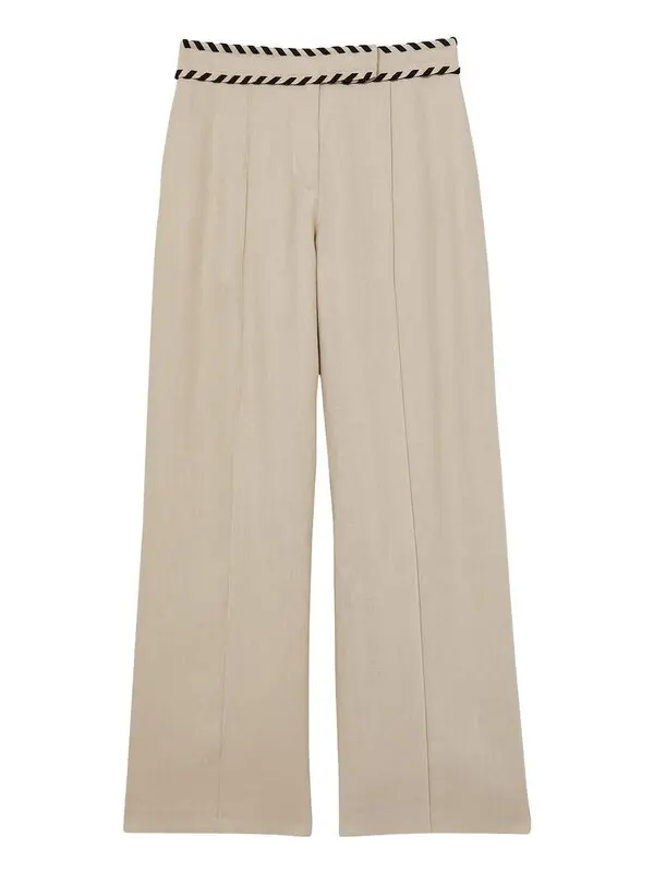 REISS Fawn High-rise Trousers - Neutral