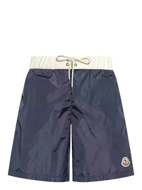 Moncler Logo Swim Shorts - Blue