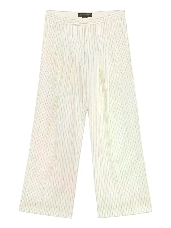 FEDERICO CINA Striped Trousers - Neutrals