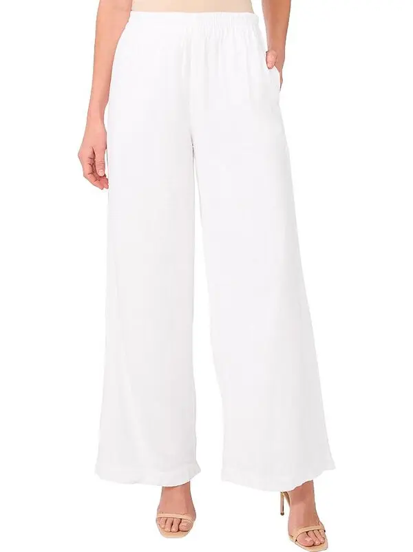 1.State Wide Leg Casual Pants - Ultra Whit