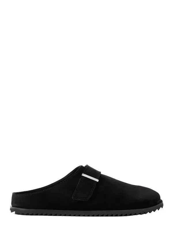Mr P. Suede Mules - Black