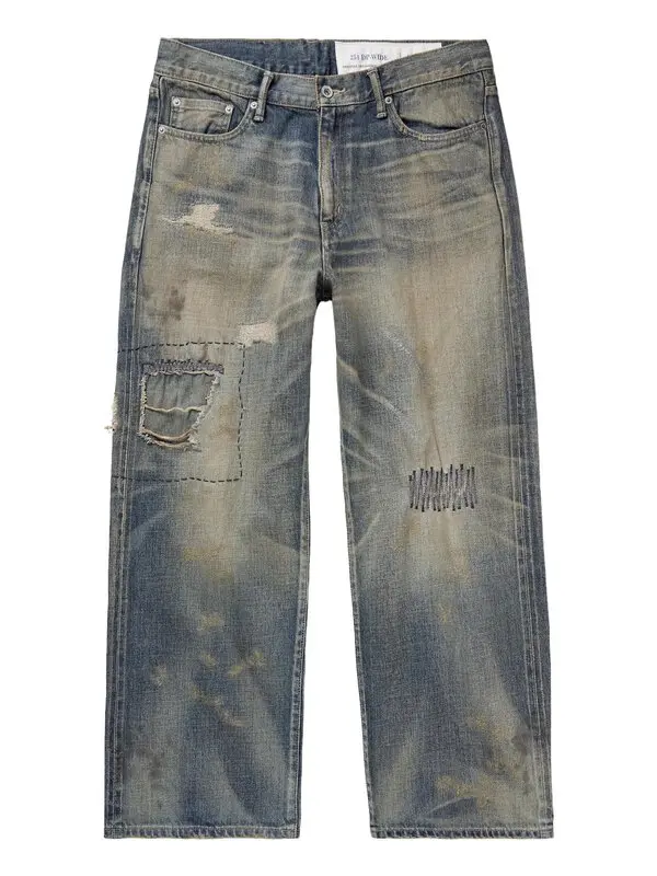 NEIGHBORHOOD Savage Wide-leg Selvedge Jeans - Blue