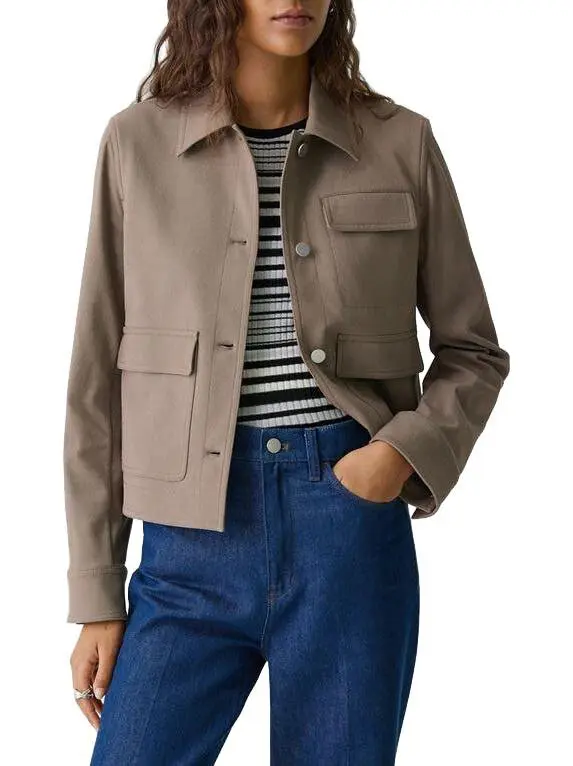 Theory Button-front Jacket - Walnut