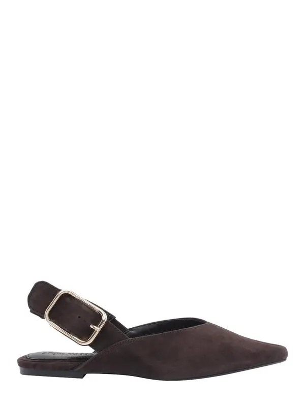 Steve Madden Ballet Flats With Buckle Closure - Brown