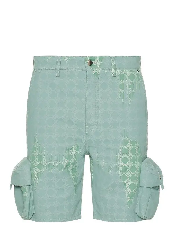 Amiri Ma Quad Bleached Cargo Short - Bleach Ma Quad