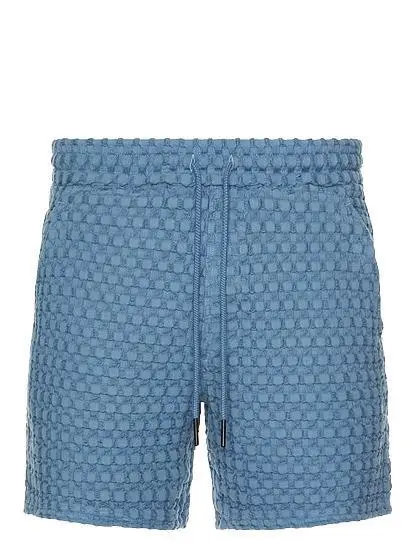 Oas Coronet Porto Waffle Shorts - Blue