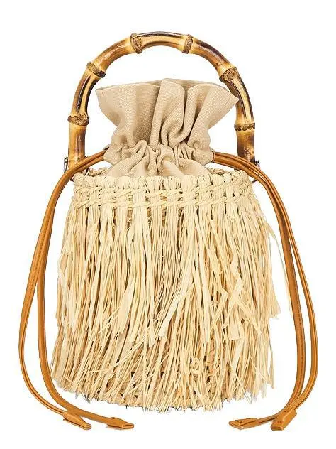SIMONMILLER Tiki Fringe Bag - Natural