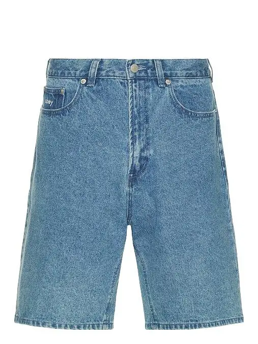 Obey Bigwig Denim Shorts - Light Indigo