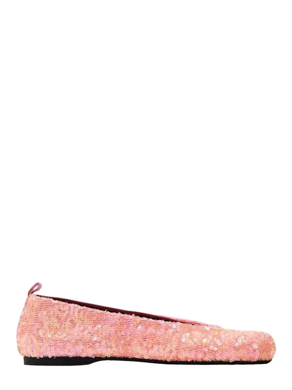 JW Anderson Sequinned Ballerina Flats - Pink