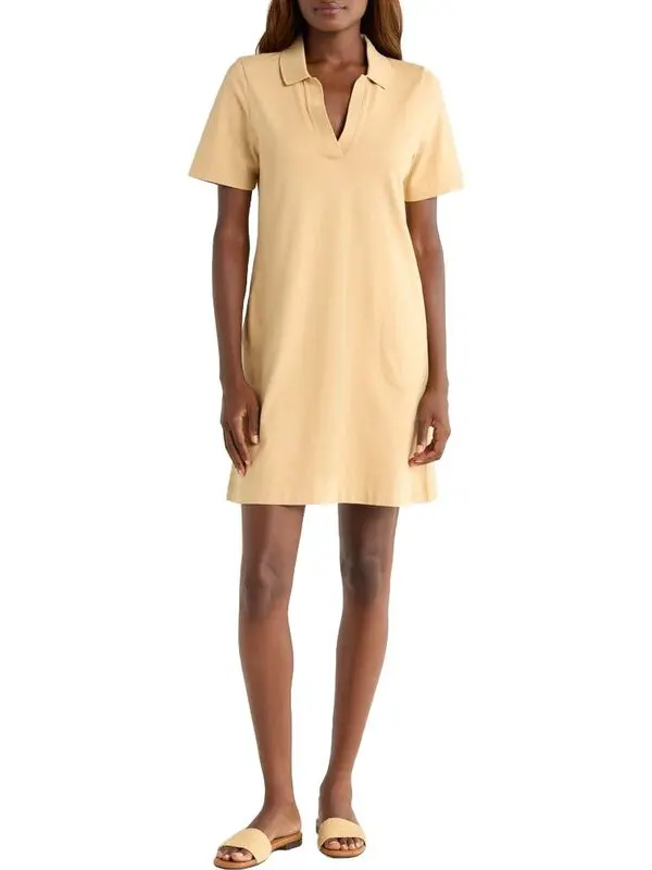 Tommy Bahama Islandscape Jersey Polo Dress - Croissant