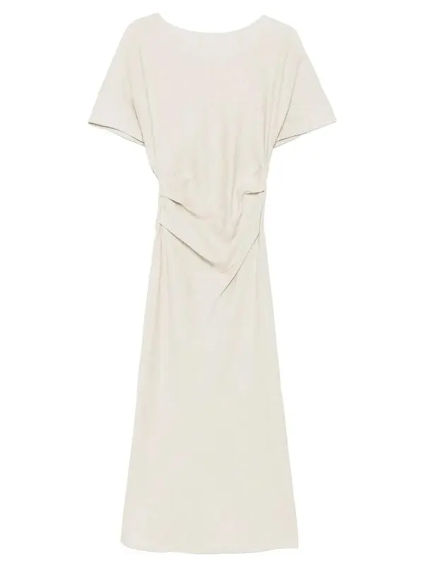 Staud Amelie Linen Midi Dress - Beige