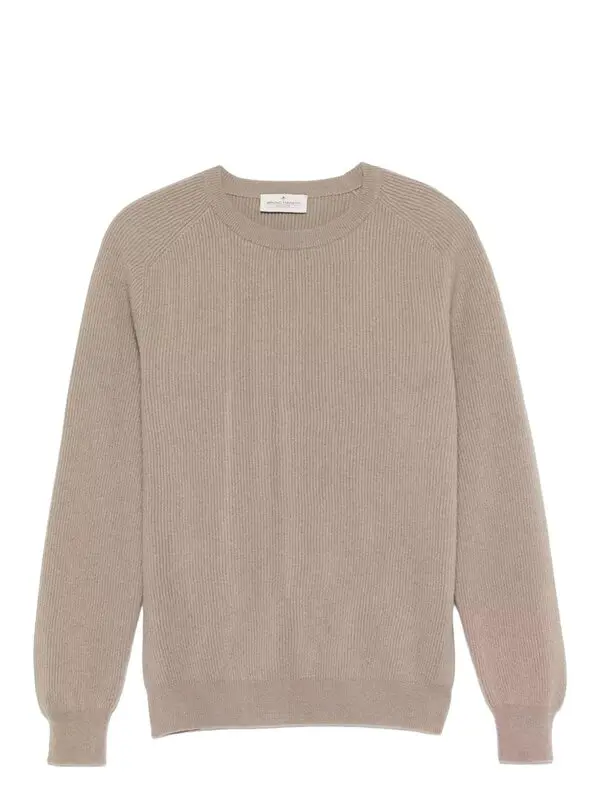 Bruno Manetti Cashmere Crew Neck Sweater - Neutrals