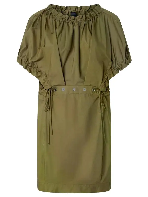 Pinko Gathered Mini Dress - Green