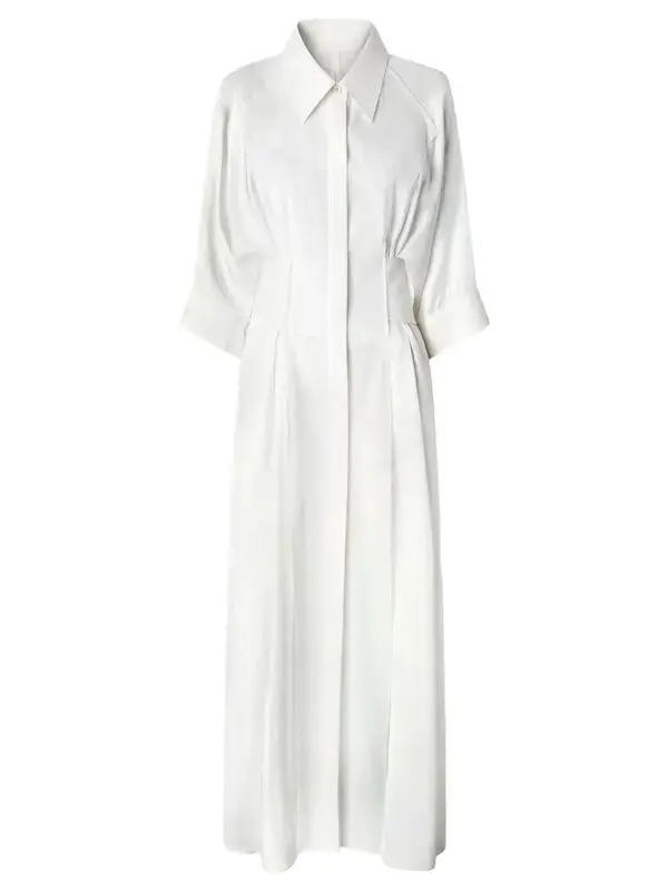 Pinko Cotton Shirt Dress - White