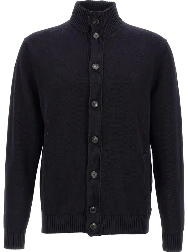 ZANONE Chioto' Cardigan - Blue
