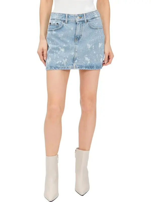 JEANERICA Vivi Denim Skirt - Splash