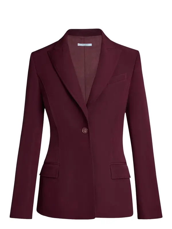 Santorelli Jess Soft Stretch Crepe Jacket - Cherry Cola