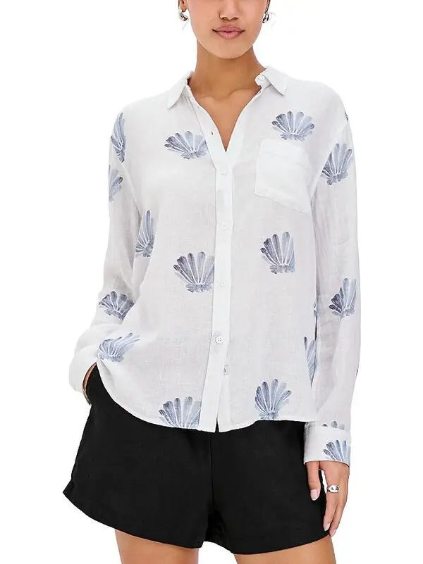 Rails Charli Shirt - Blue Seashell