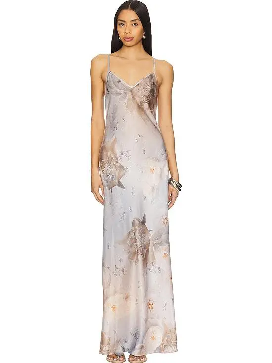 All Saints Bryony Maxi Dress - Bloom Soft Blue