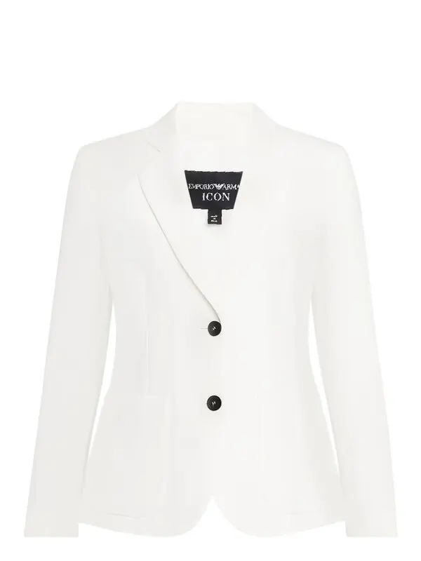 Emporio Armani Single-breasted Blazer - Off White