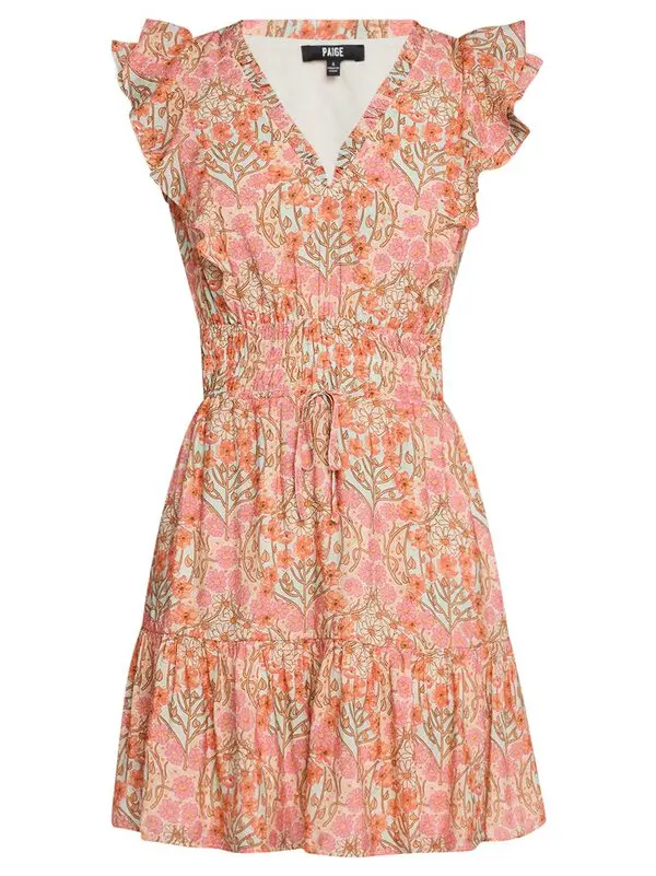 Paige Muriel Floral Mini Dress - Blue Bell Multi