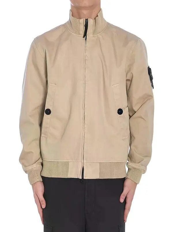 Stone Island Compass-badge Bomber Jacket - Neutrals