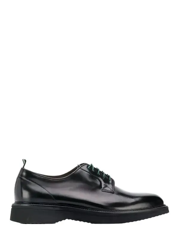 GREEN GEORGE Classic Derby Shoes - Black