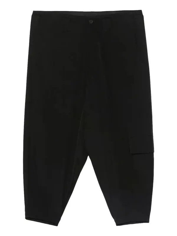 Yohji Yamamoto Wool Trousers - Black