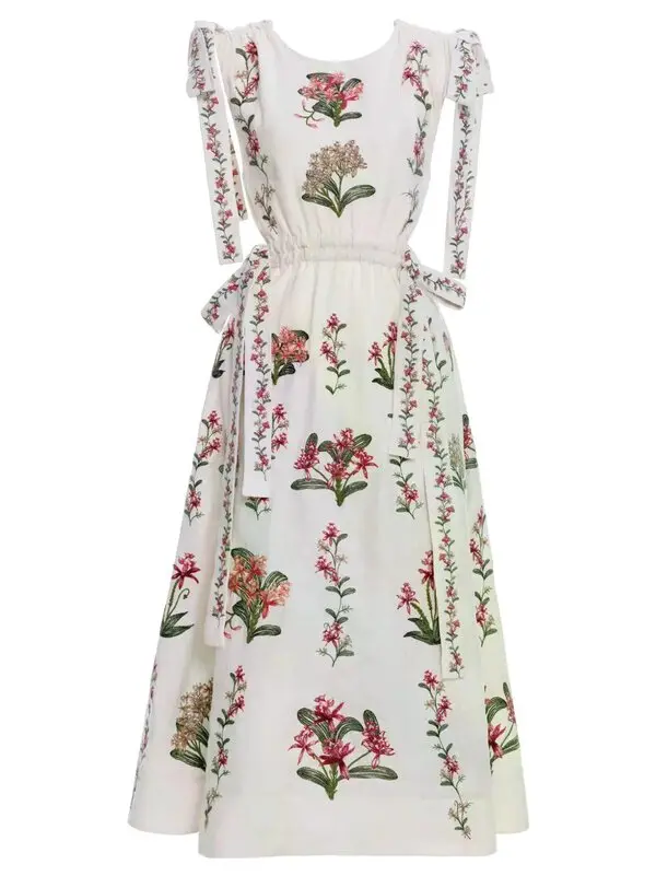 Agua Bendita Guaguanco Orquidea Maxi Dress - White