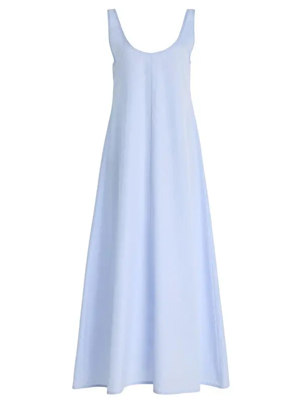Giuliva Heritage The Priscilla Cotton Dress - Blue