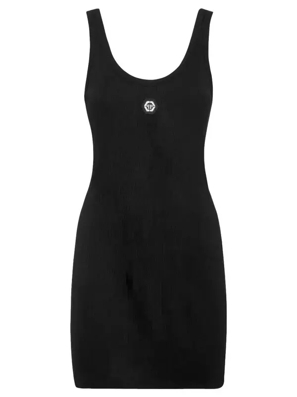 Philipp Plein Logo Dress - Black