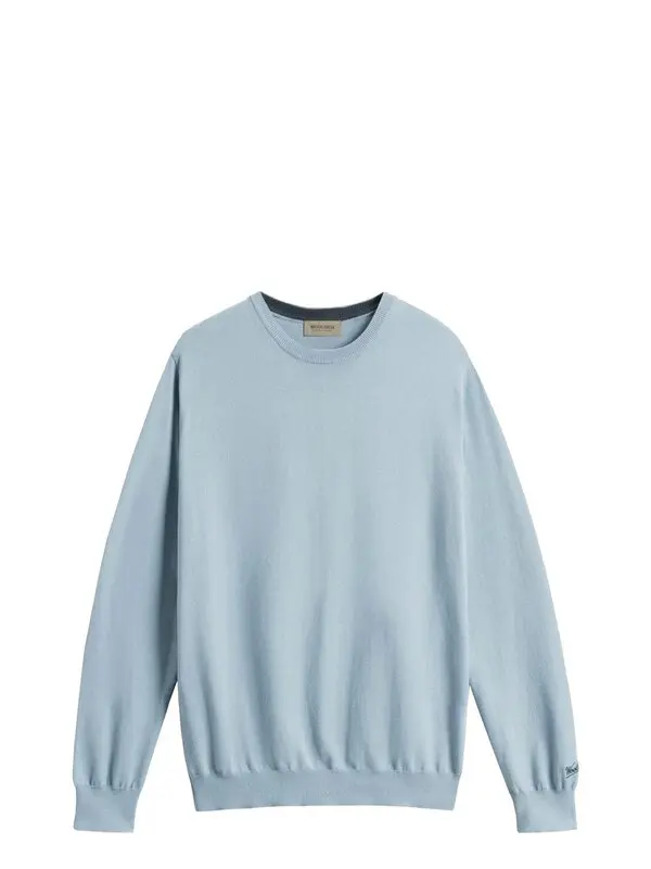 Woolrich Logo Cotton Crewneck - Multicolor