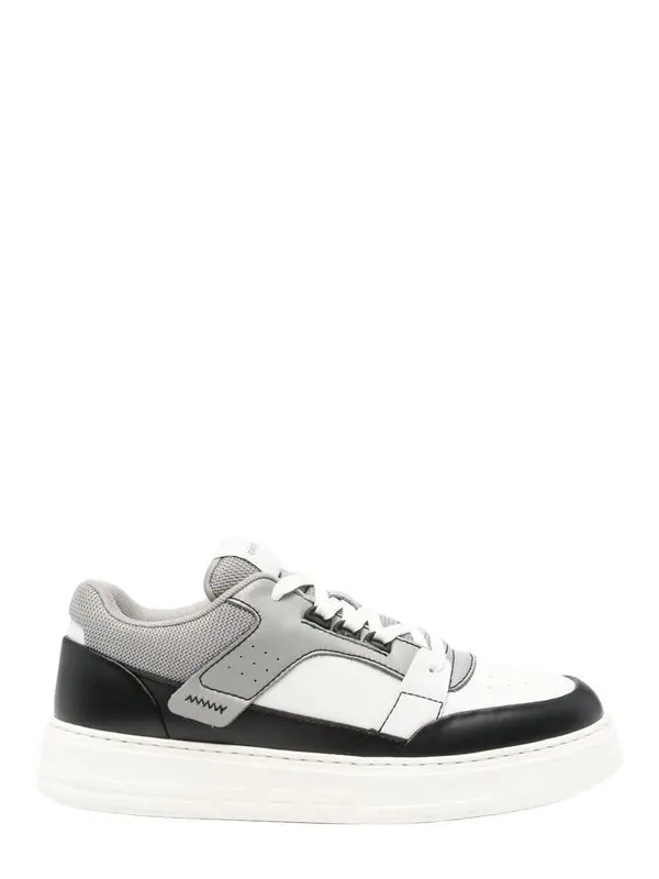 Emporio Armani Leather Sneakers - Grey