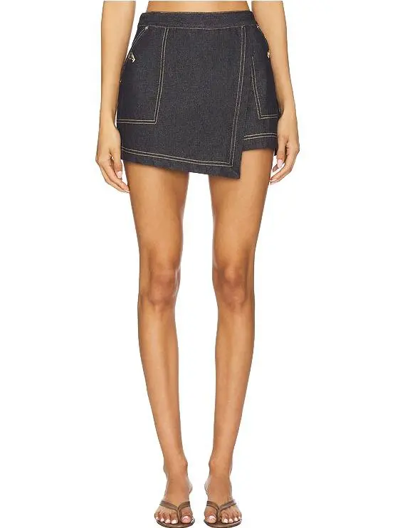 Steve Madden Milena Denim Skort - Dark Indigo